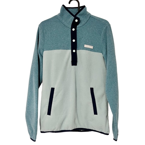 Columbia | Tops | Columbia Two Tone Fleece Pullover | Poshmark